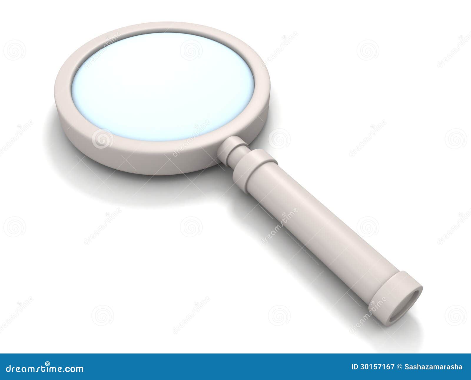 Magnifying Glass on White Background Stock Image - Image of eyesight ...