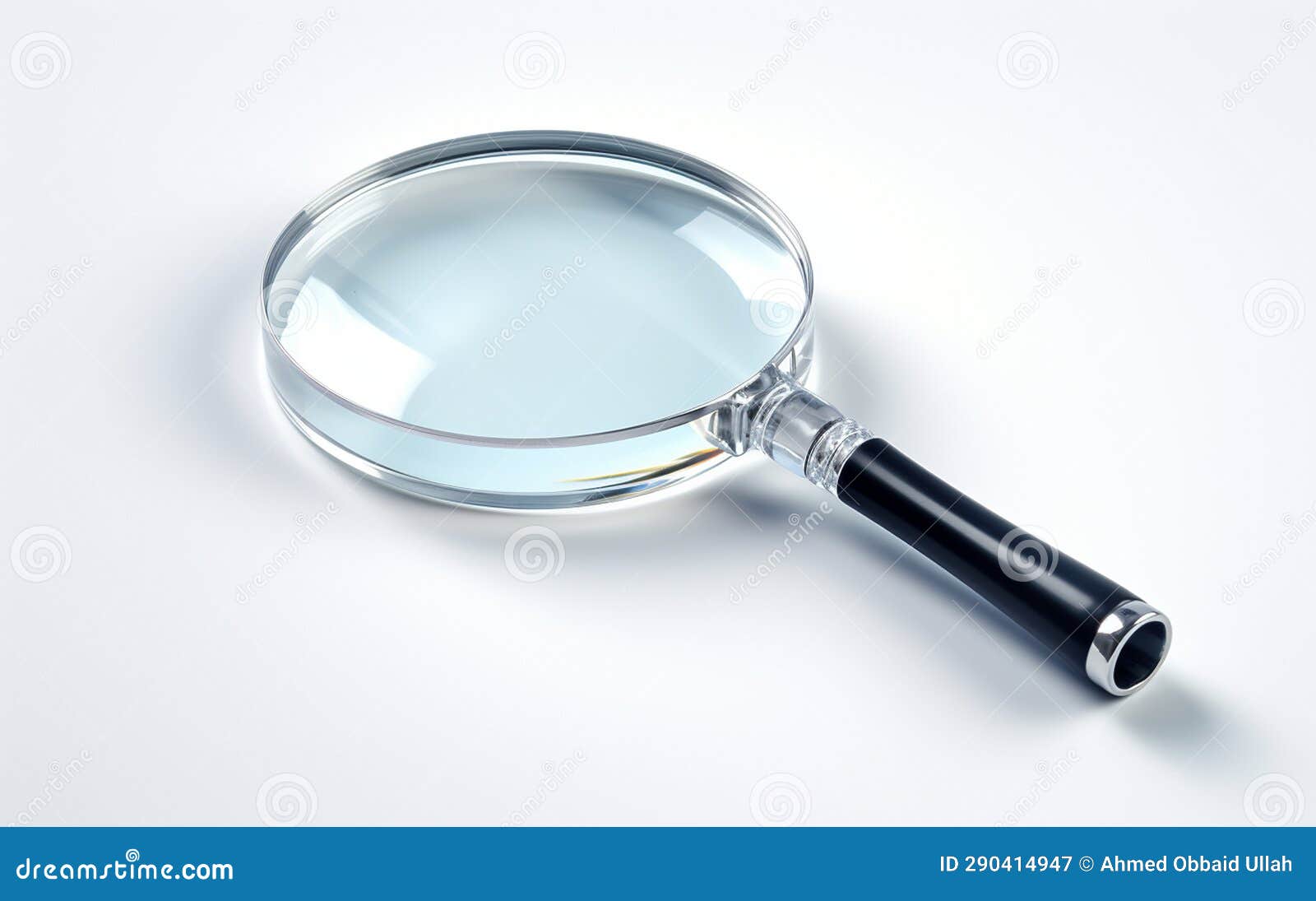 Magnifying Glass on a White Background. Generative by Ai Stock ...