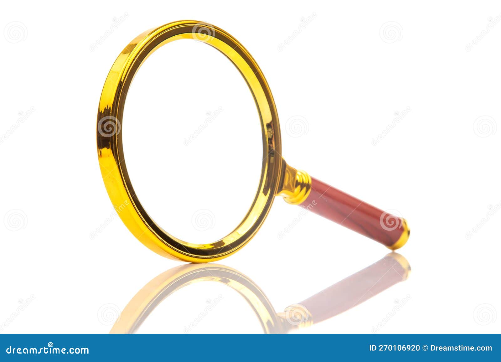 Magnifying Glass on a White Background. Optical Search Stock Photo ...