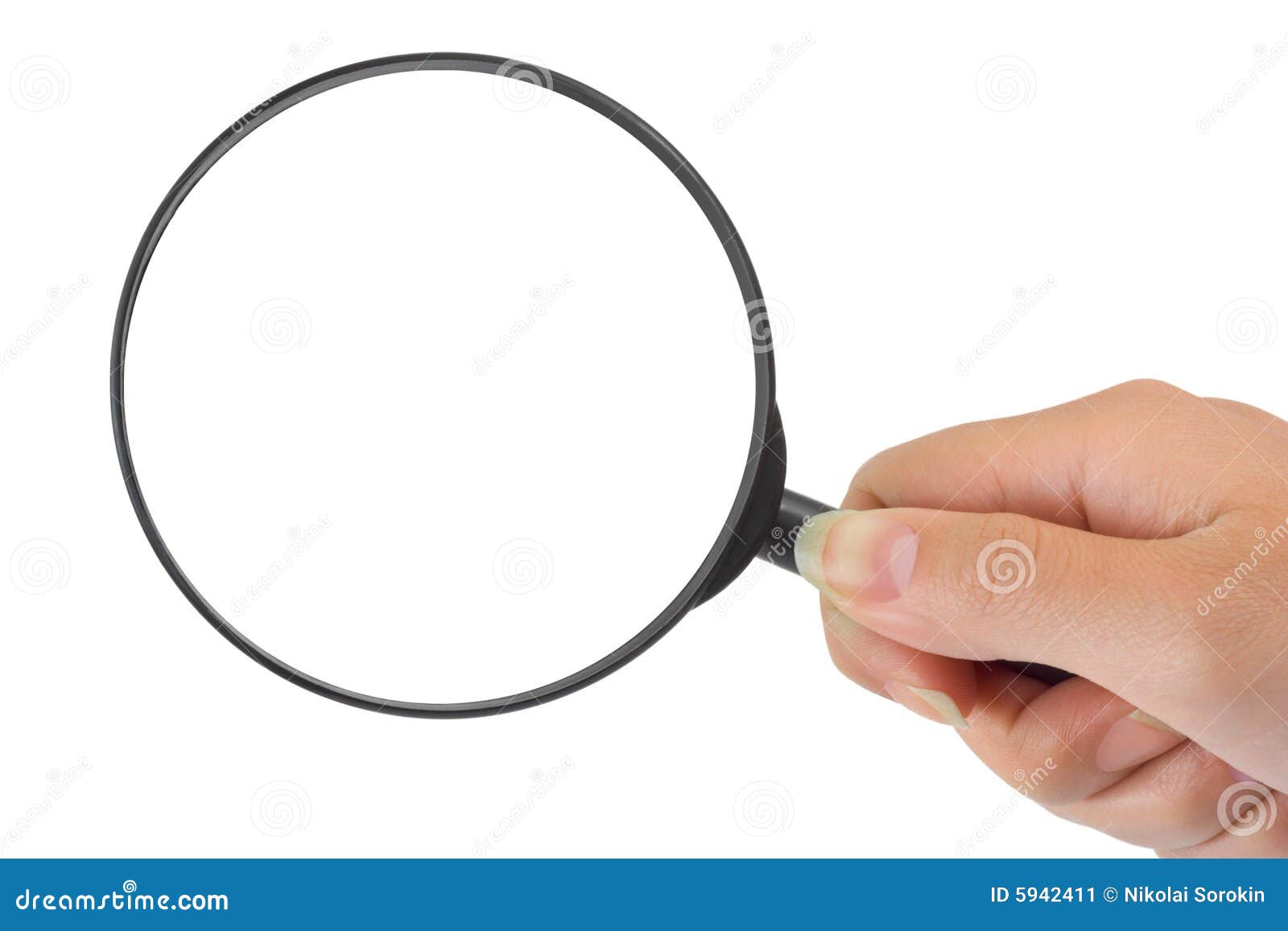 Magnifying Glass In Woman Hand Royalty-Free Stock Photography ...