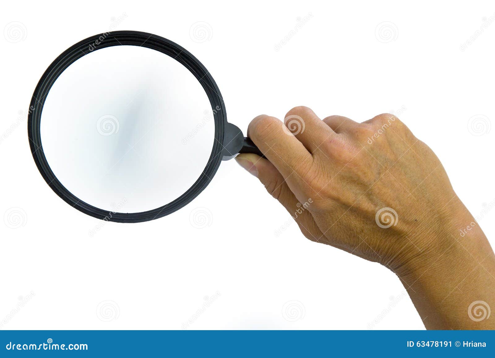 Magnifying Glass in Woman Hand Stock Image - Image of object, caucasian ...
