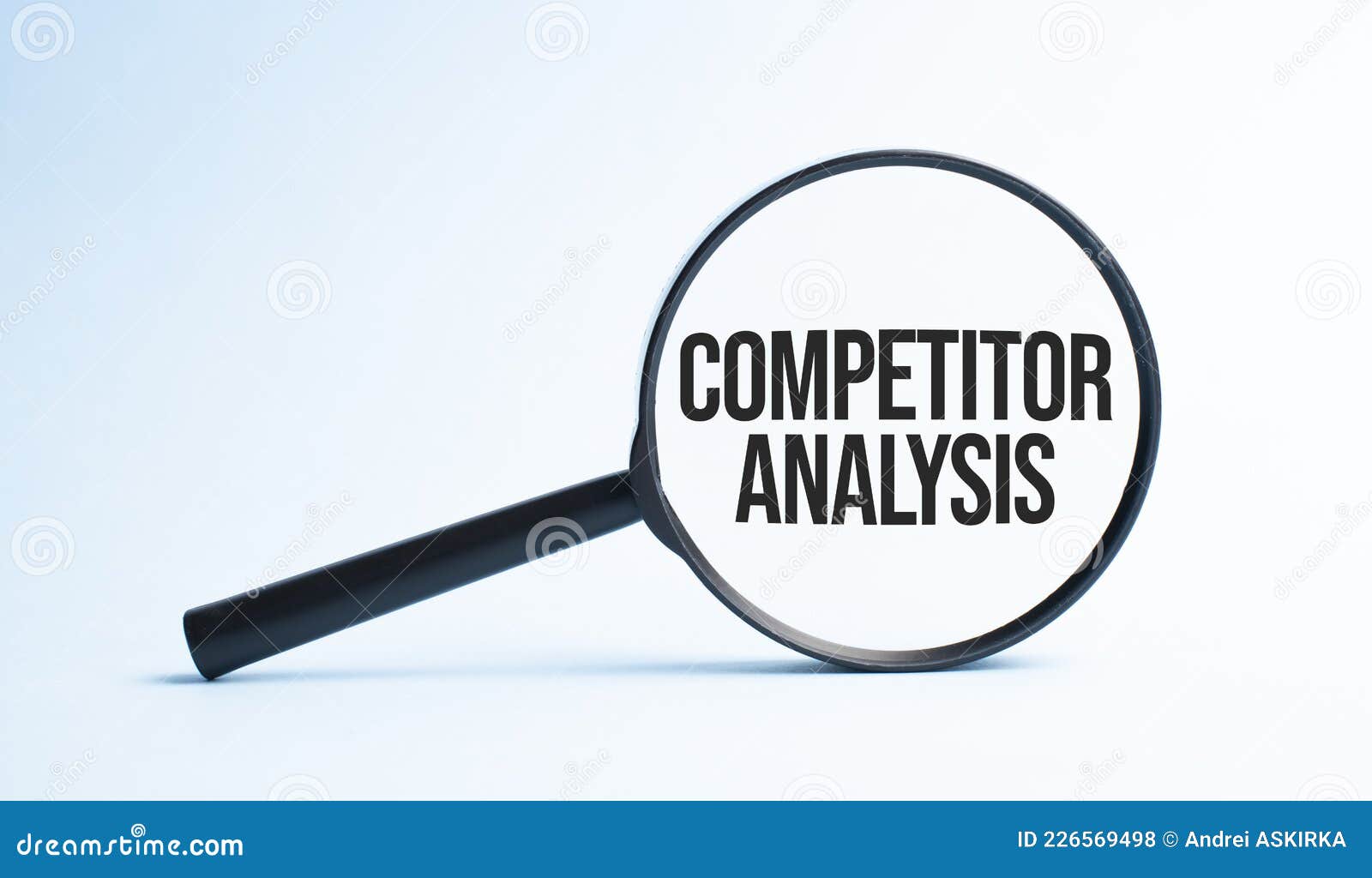 Magnifying Glass with the Word COMPETITOR ANALYSIS. Business Concept ...