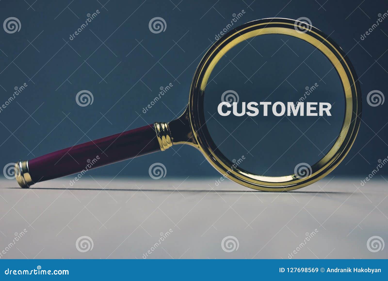 Magnifying Glass with Word Customer. Stock Image - Image of glass, idea ...
