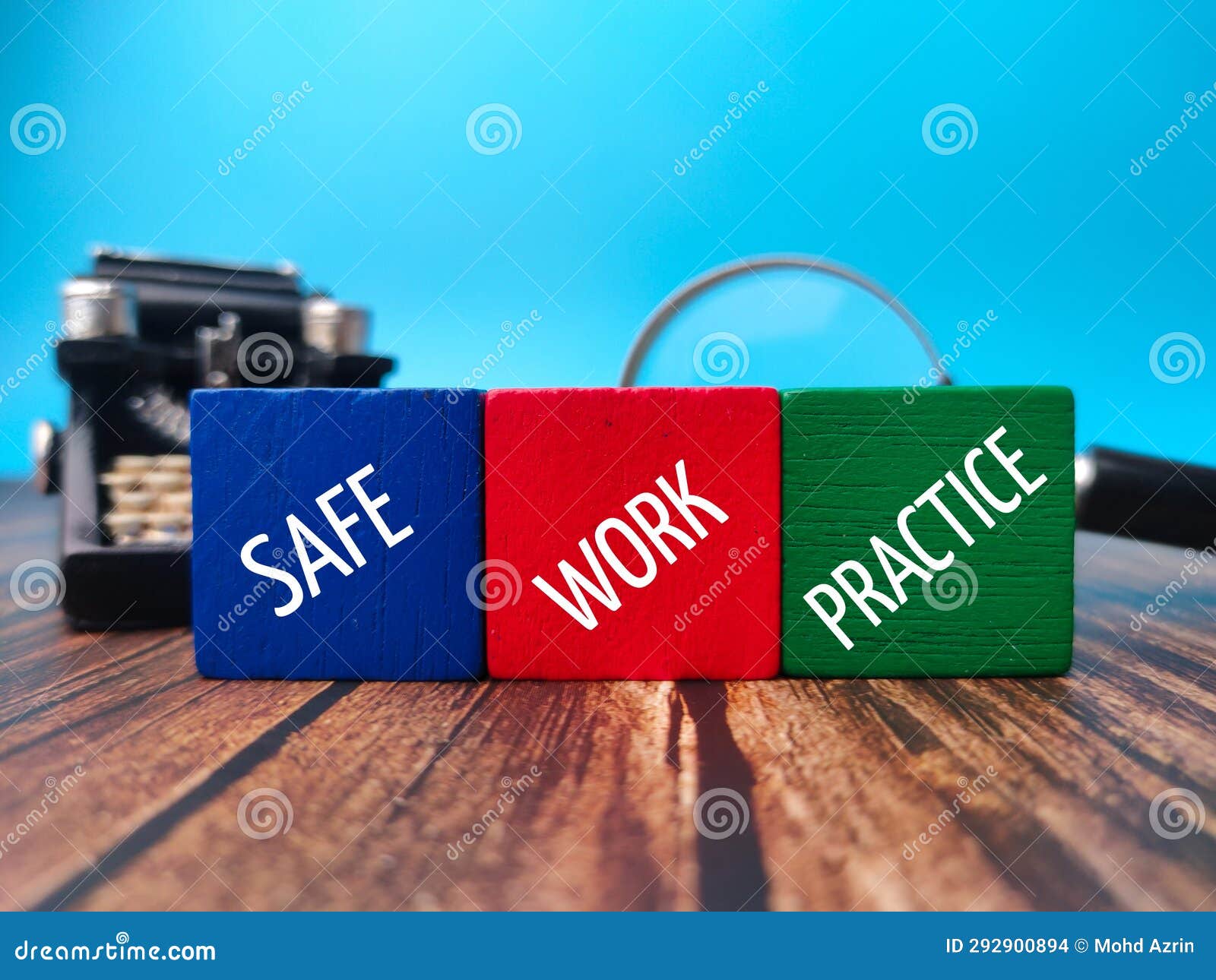 Magnifying Glass with the Word SAFE WORK PRACTICE Stock Photo - Image ...