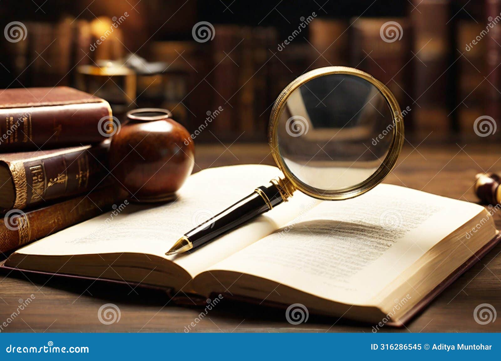 Generative Ai, Magnifying Glasses and Books, Inside the Library and ...