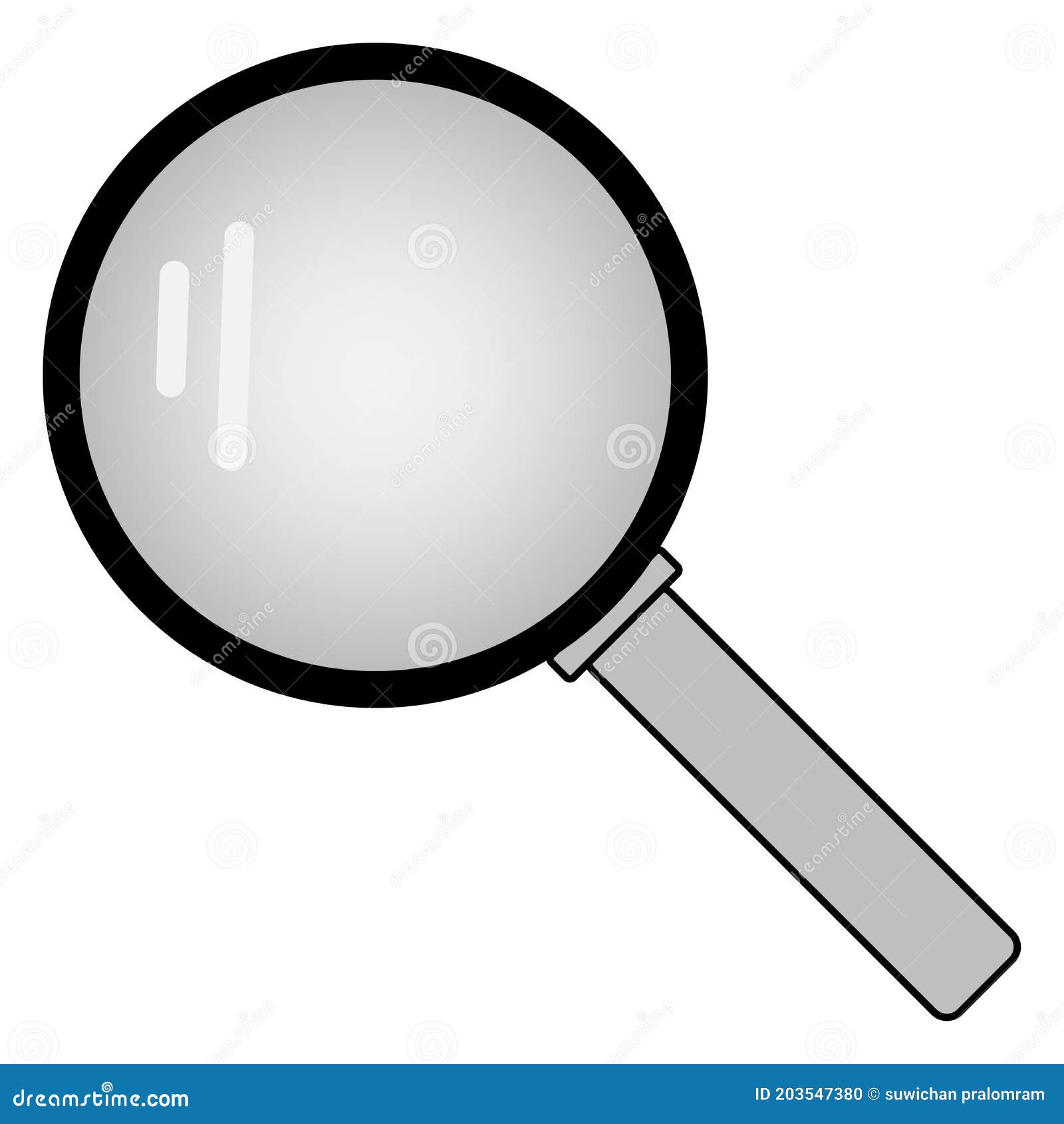 Magnifying Mirror for Enlarging Characters Stock Photo - Image of ...