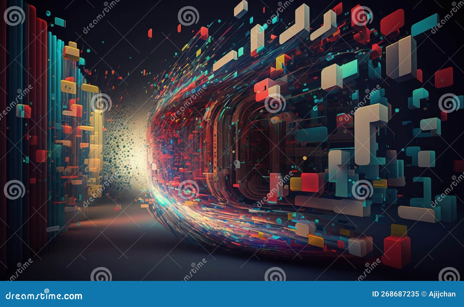 Big Data, Artificial Intelligence and Quantum Computing Concept ...