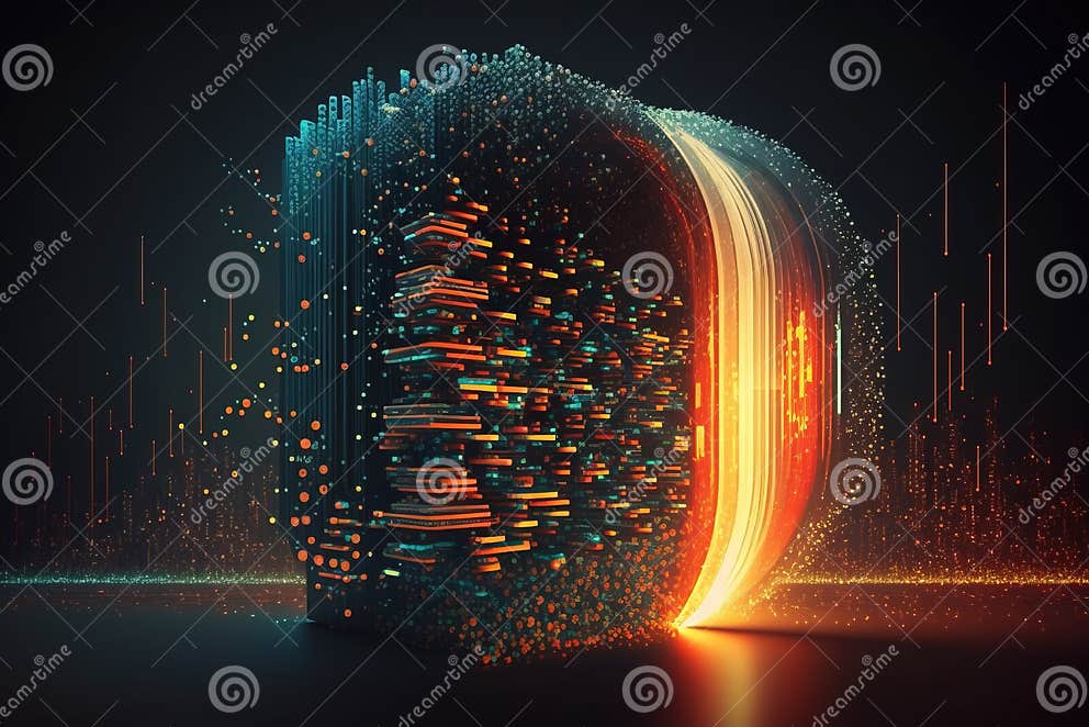 Big Data, Artificial Intelligence and Quantum Computing Concept. Generative AI Stock Image ...