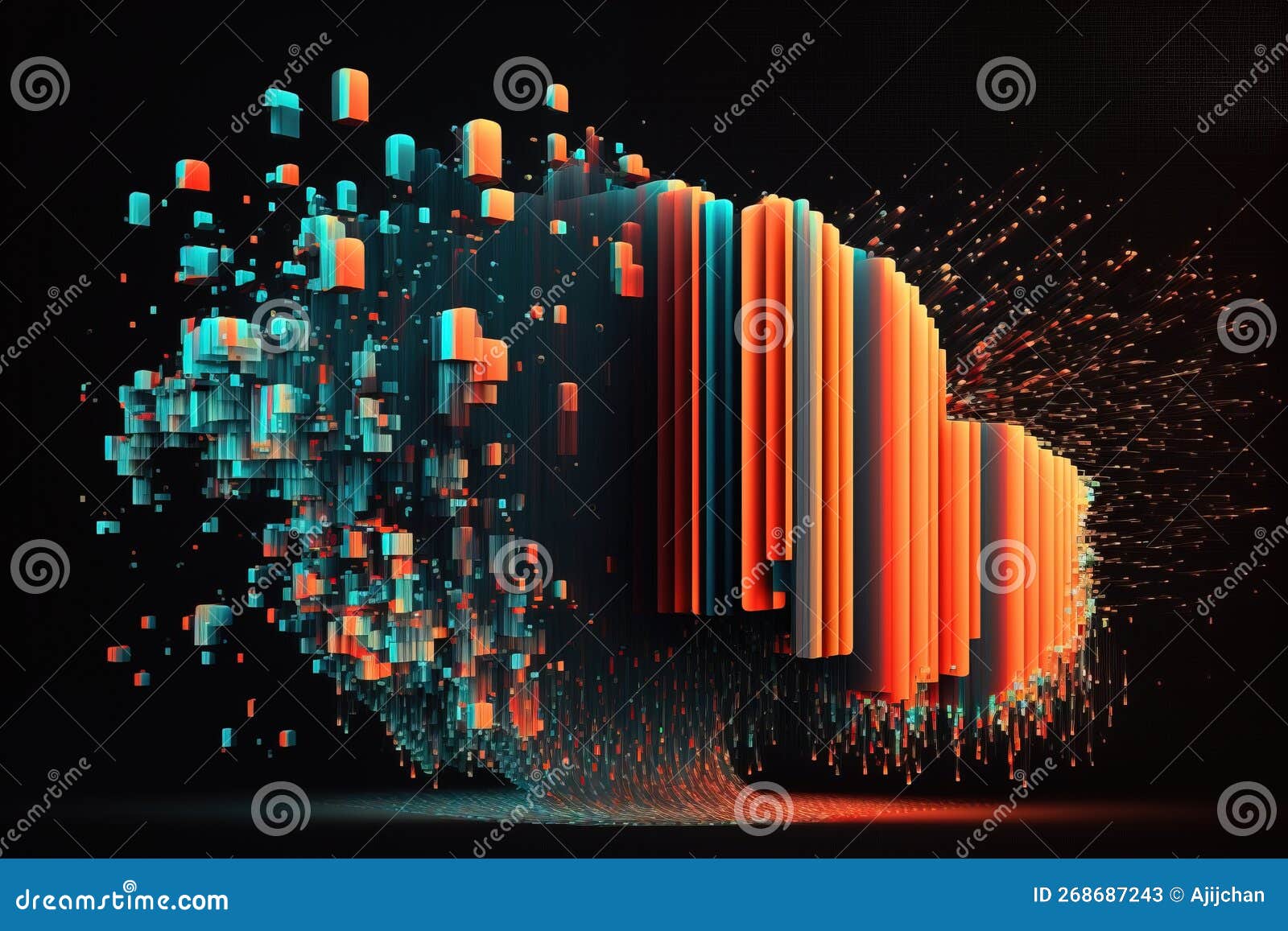Big Data, Artificial Intelligence and Quantum Computing Concept. Generative AI Stock Image ...