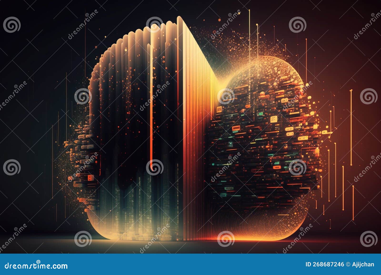 Big Data, Artificial Intelligence and Quantum Computing Concept ...