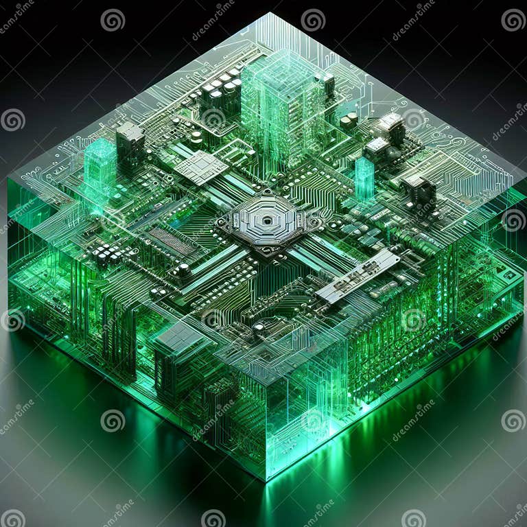 Artificial Intelligence and Quantum Computing Concept Stock ...