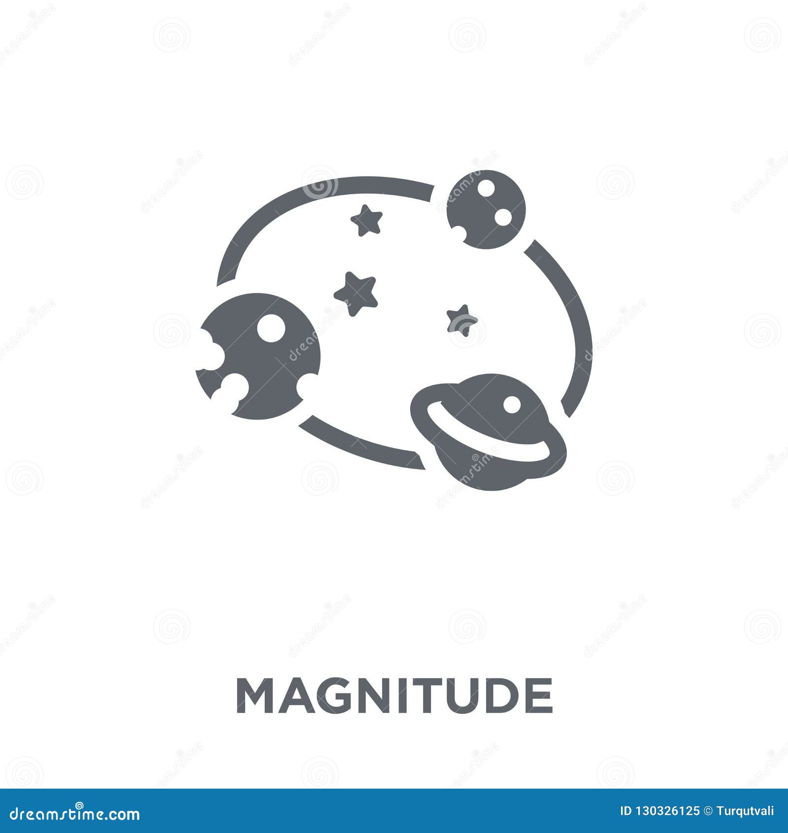 Magnitude Icon from Astronomy Collection. Stock Vector - Illustration ...