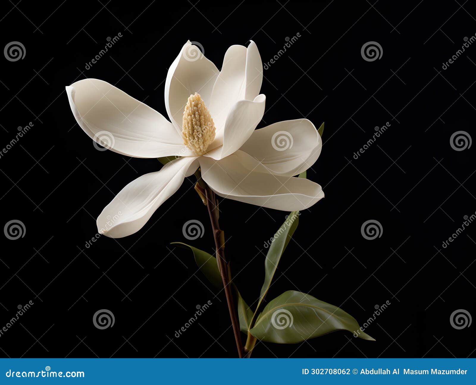 Magnolia Flower in Studio Background, Single Magnolia Flower, Beautiful ...