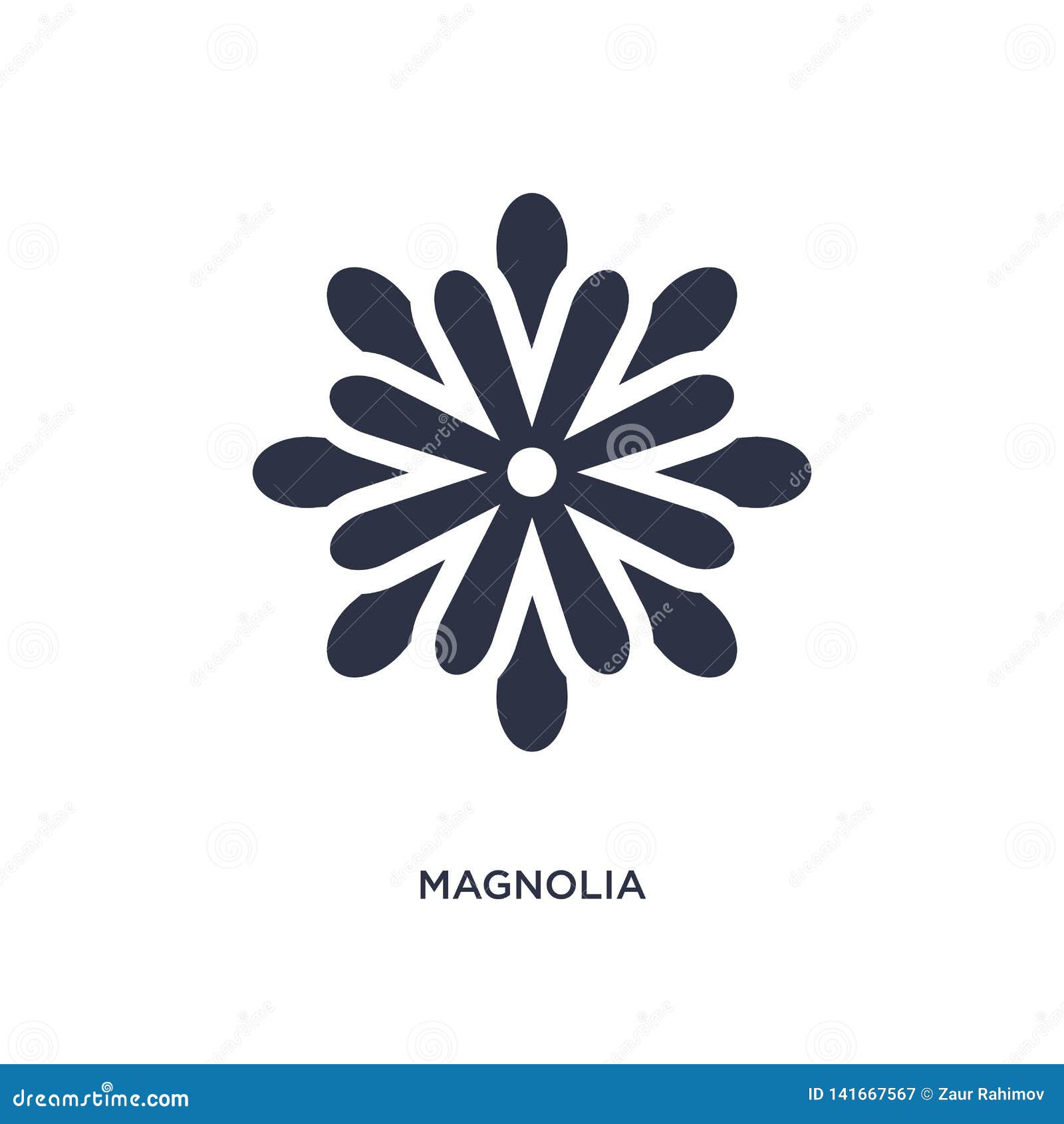 Magnolia Icon On White Background. Simple Element Illustration From ...
