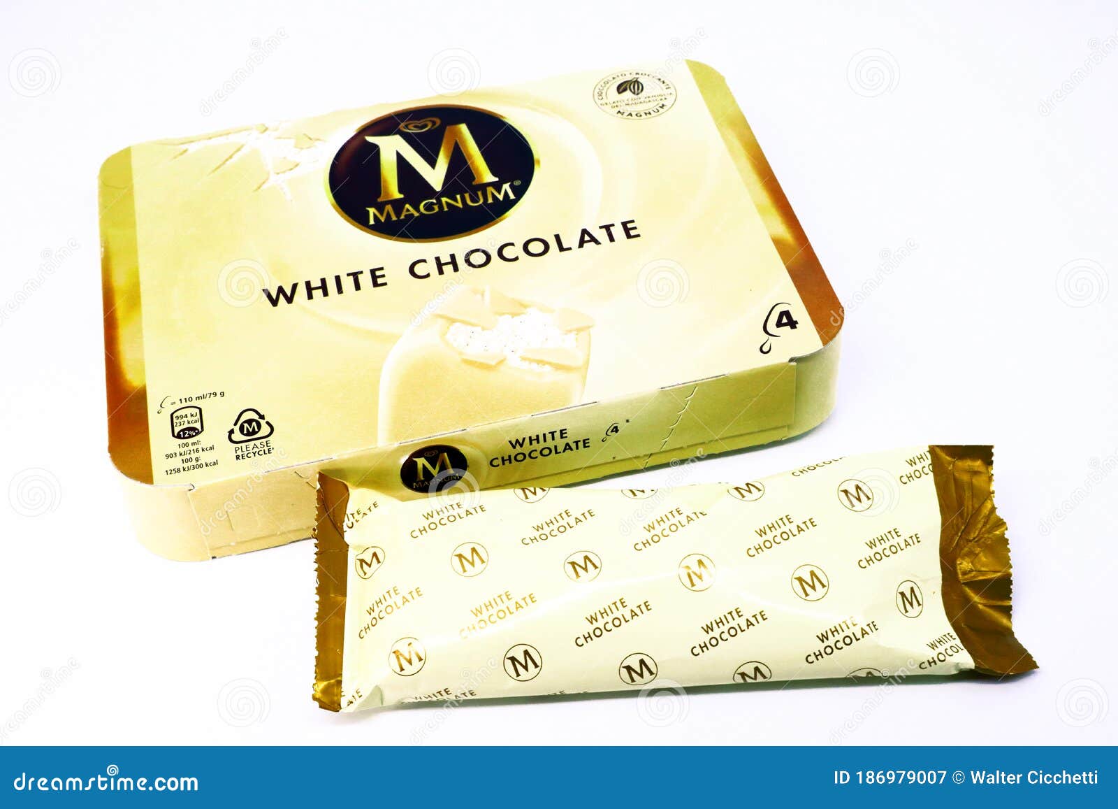 Magnum Algida Ice Cream. Magnum Algida is a Brand of Unilever Editorial ...