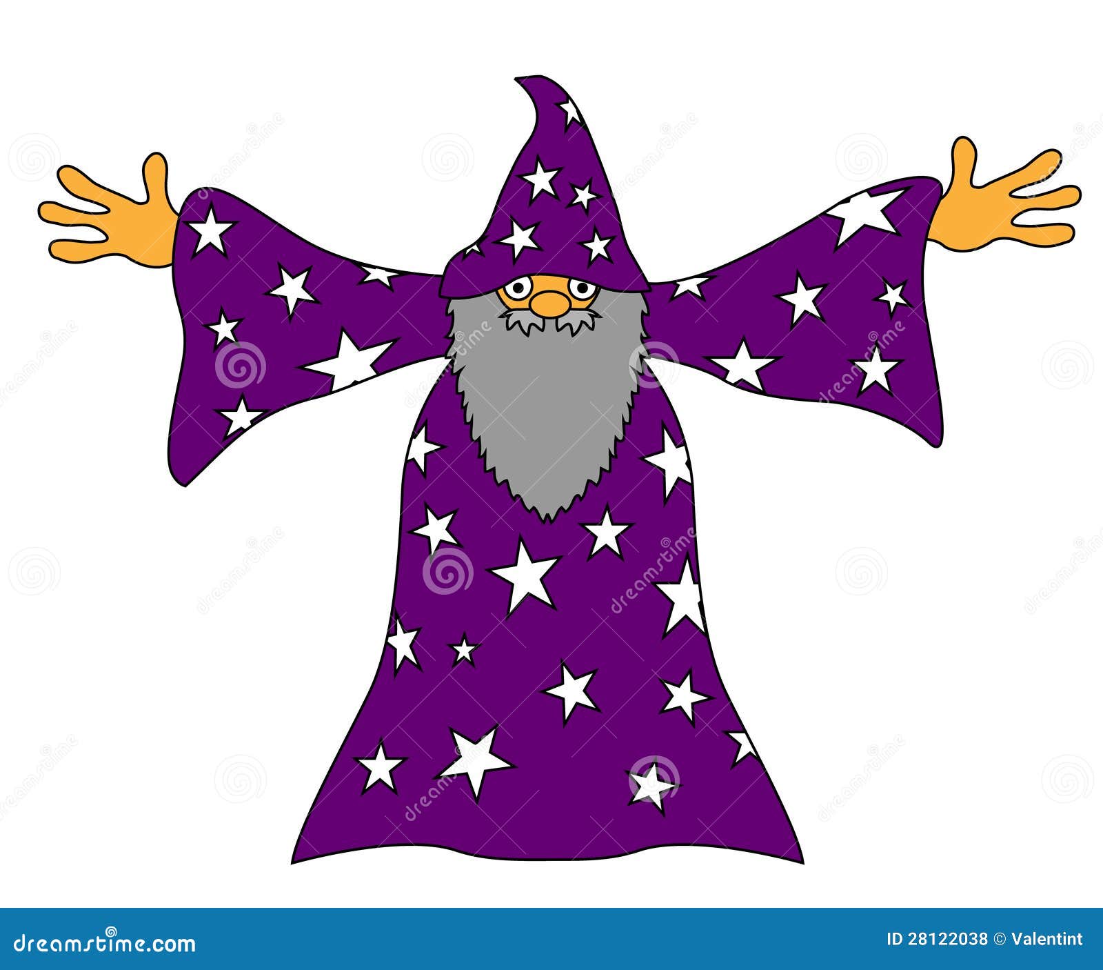 Mago ilustración del vector. Ilustración de abracadabra - 28122038