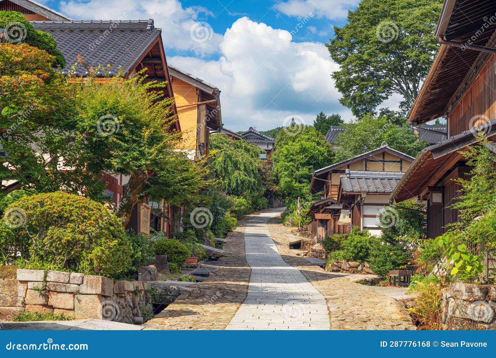 Magome, Japan Along the Nakasendo Stock Photo - Image of historical ...
