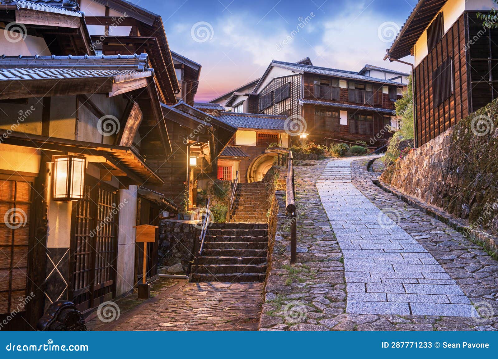 Magome, Japan Along the Nakasendo Stock Image - Image of nakatsugawa ...