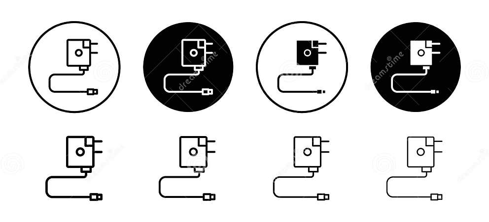 Magsafe Vector Icon Set Collection. Magsafe Outline Flat Icon Stock ...