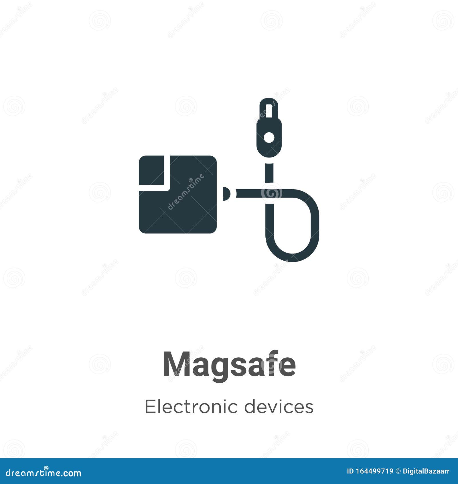 Magsafe Vector Icon on White Background. Flat Vector Magsafe Icon ...