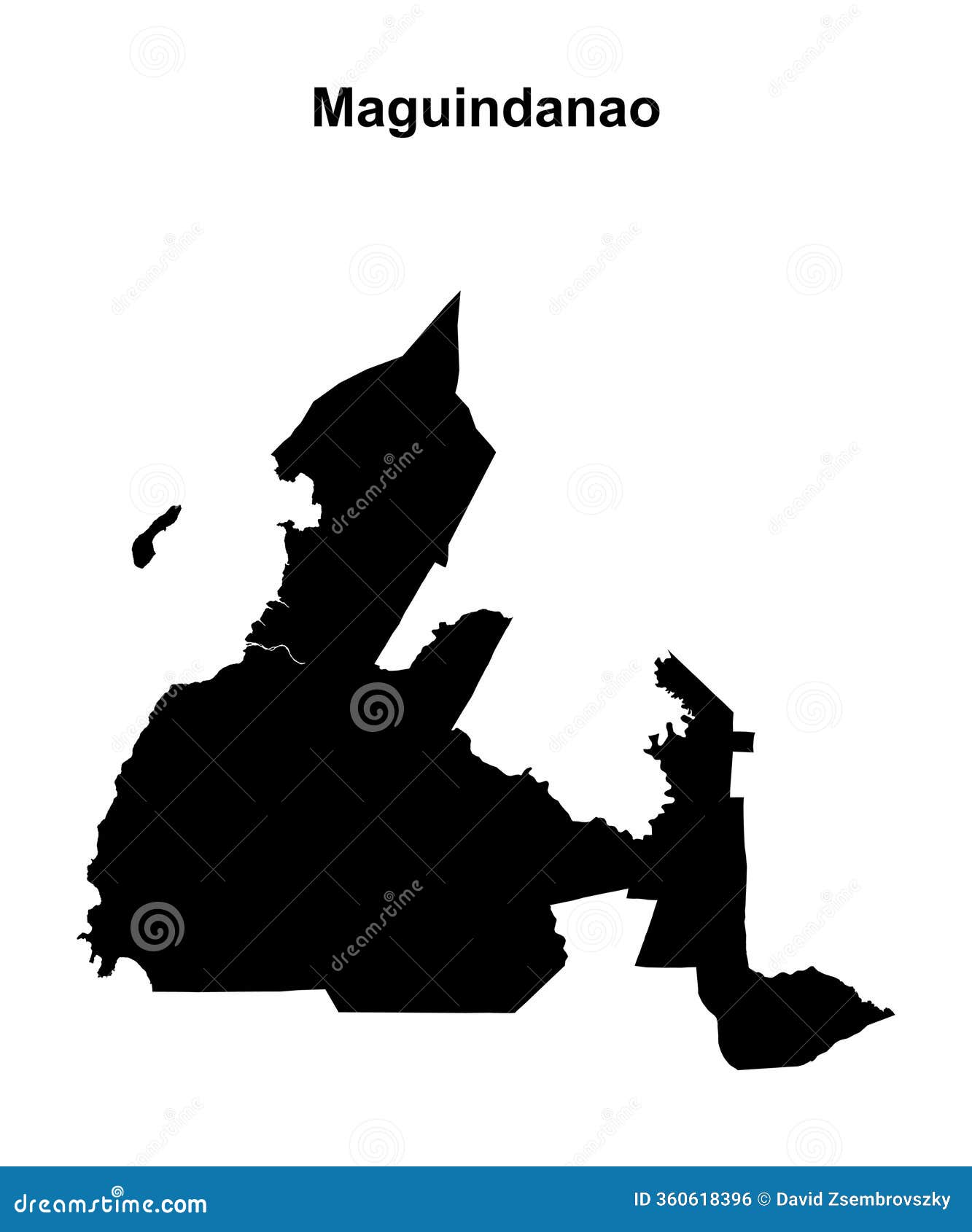 Vector Map Of Maguindanao Modern Outline, High Detailed Vector ...