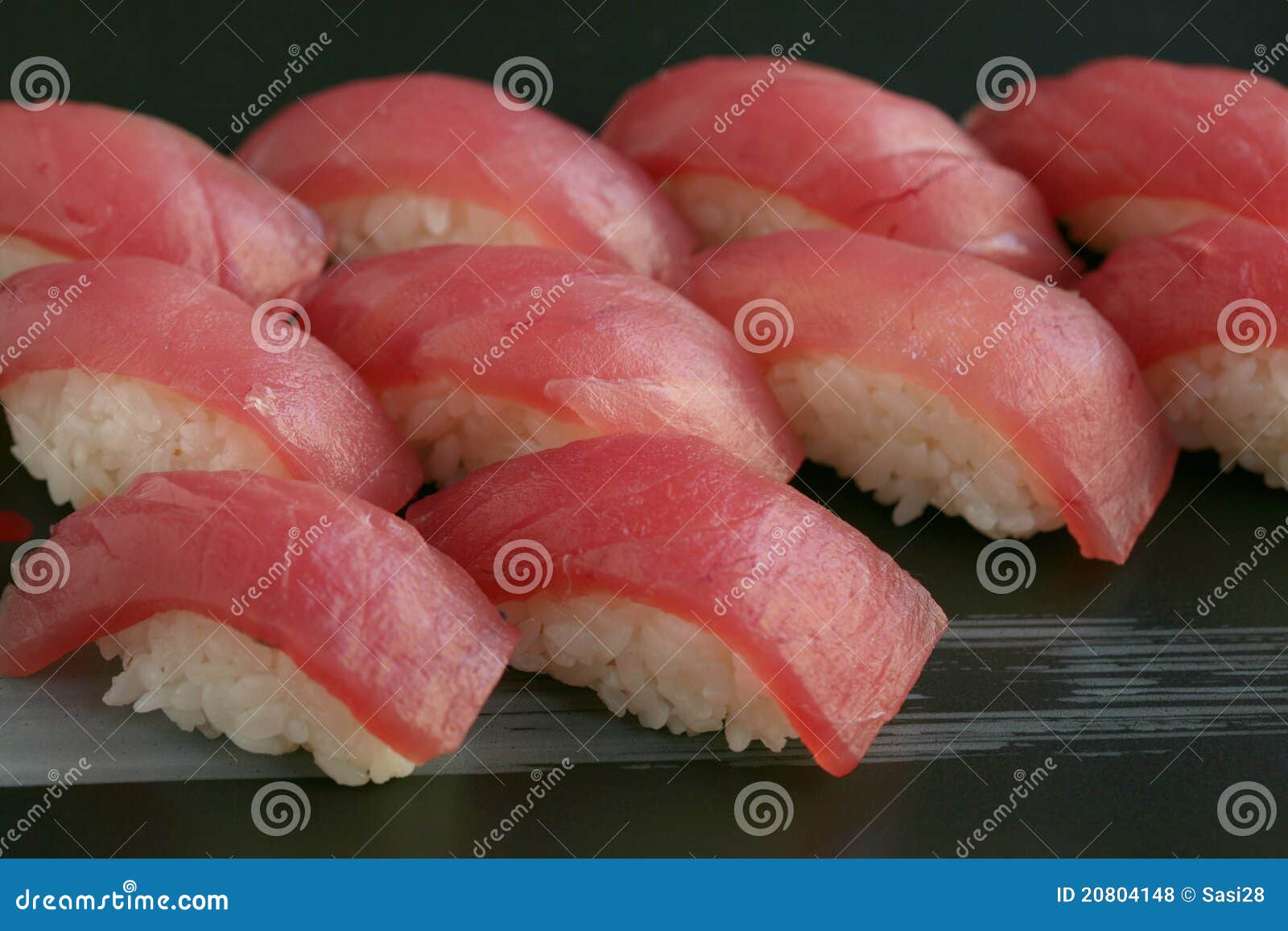 Maguro Sushi stockfoto. Bild von frisch, reis, sushi - 20804148