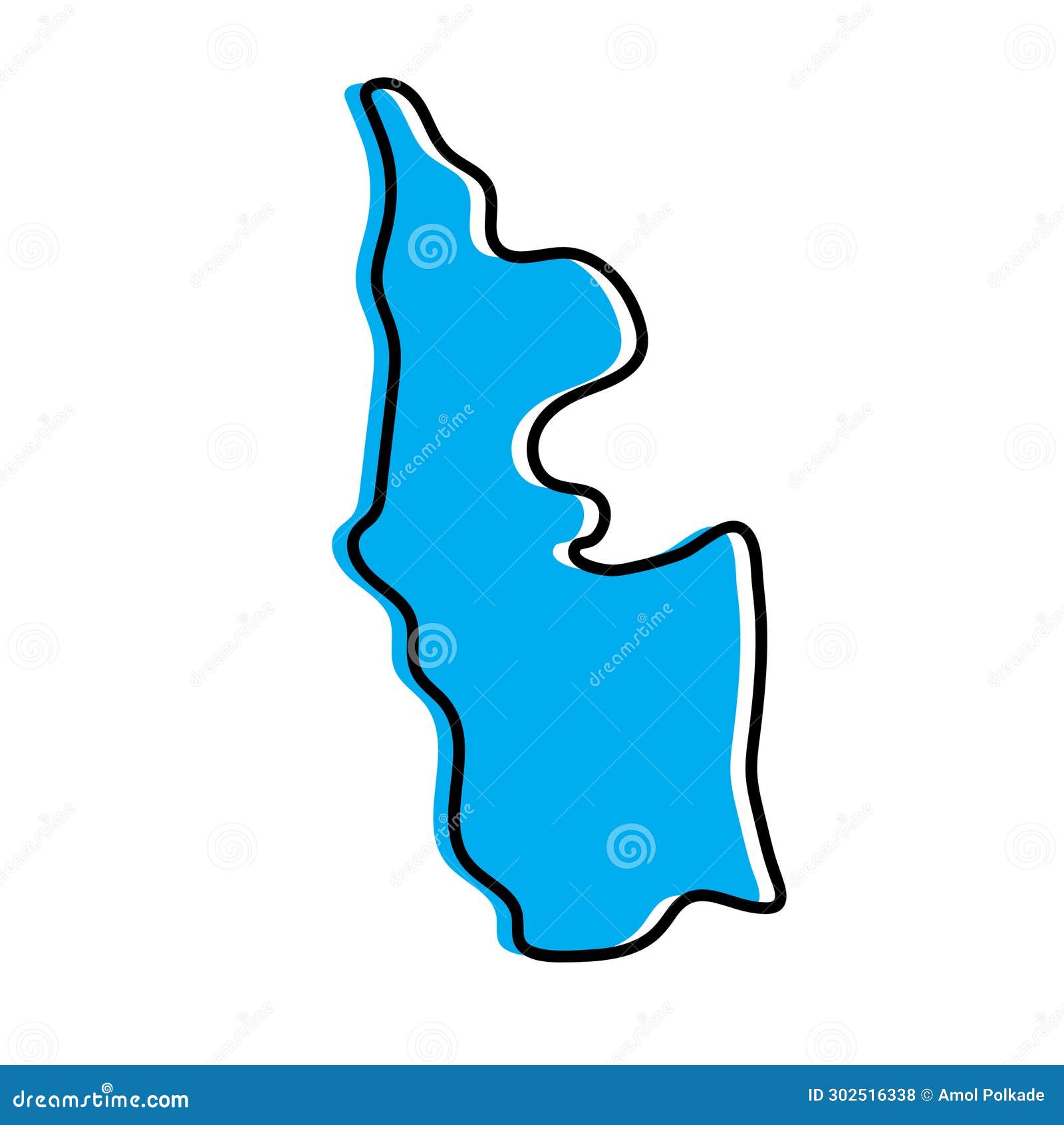 Magway Region of Myanmar Vector Map Illustration Stock Vector ...