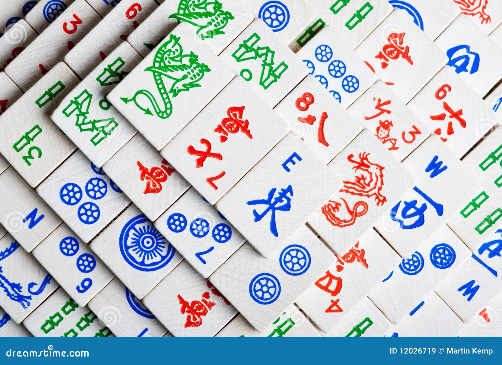 Mah Jong Tiles stock image. Image of ancient, play, tiles - 12026719