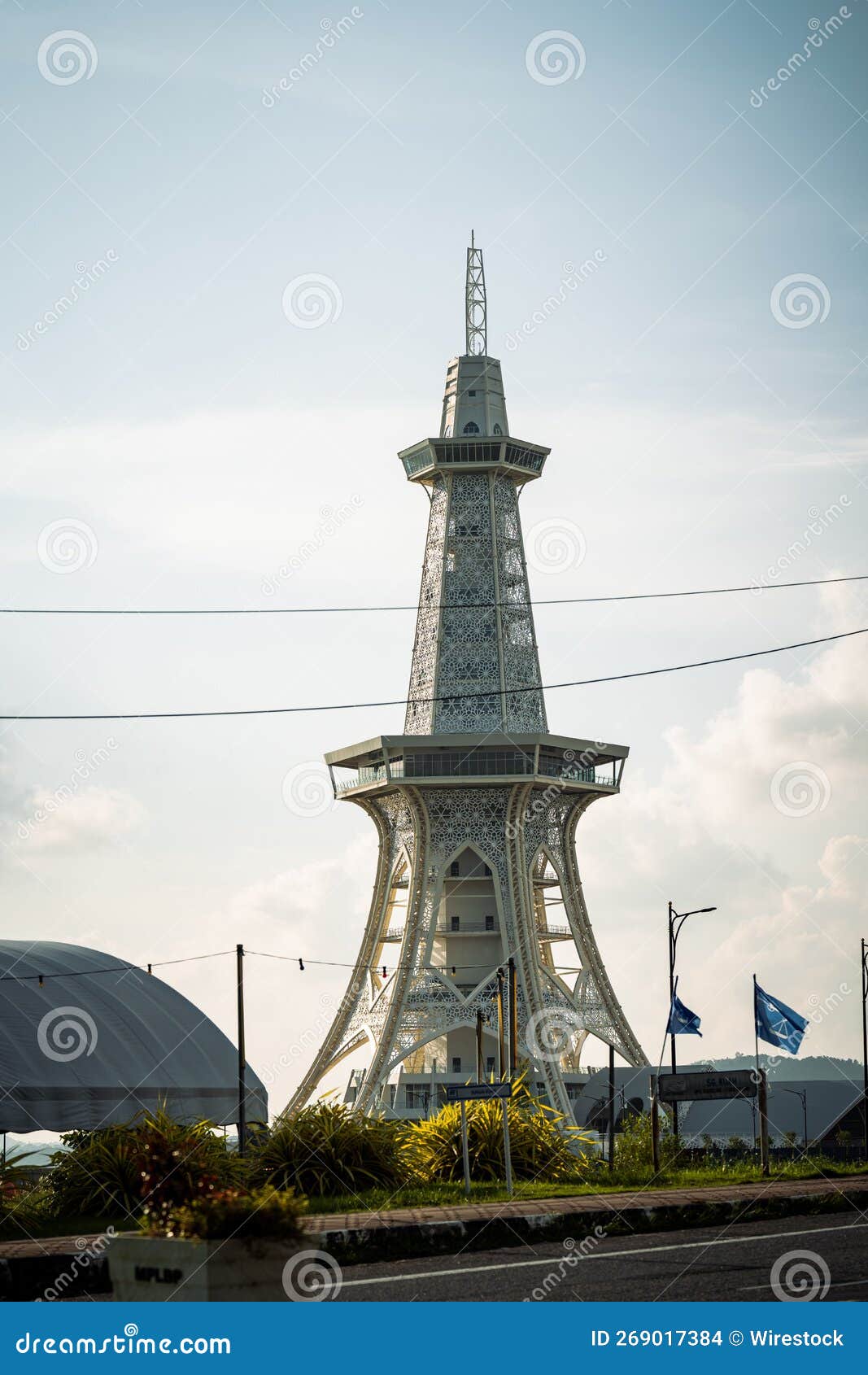 MAHA Tower in Kuah on Langkawi Island Stock Photo - Image of facade ...
