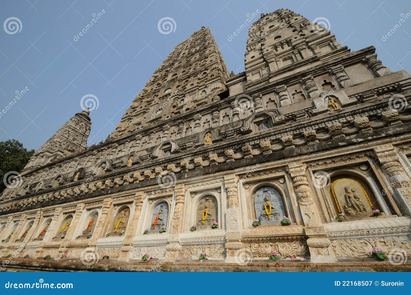 Mahabodhi Temple And Bodhi-tree. Royalty-Free Stock Photography ...