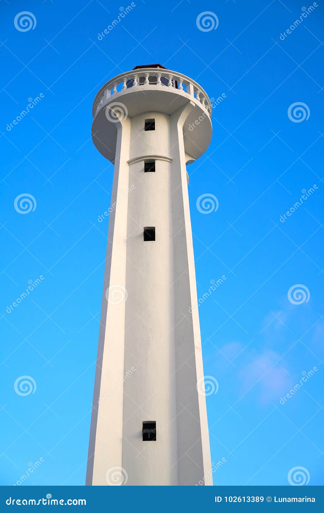 Mahahual Lighthouse in Costa Maya Mexico Stock Image - Image of ...