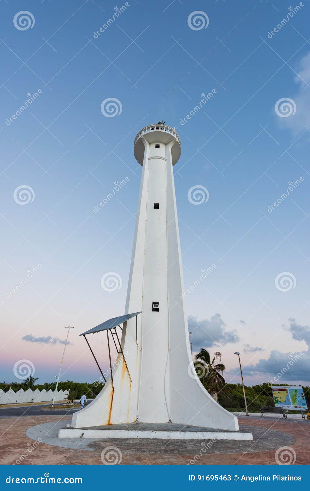 Mahahual Lighthouse in Mexico Stock Image - Image of holiday ...