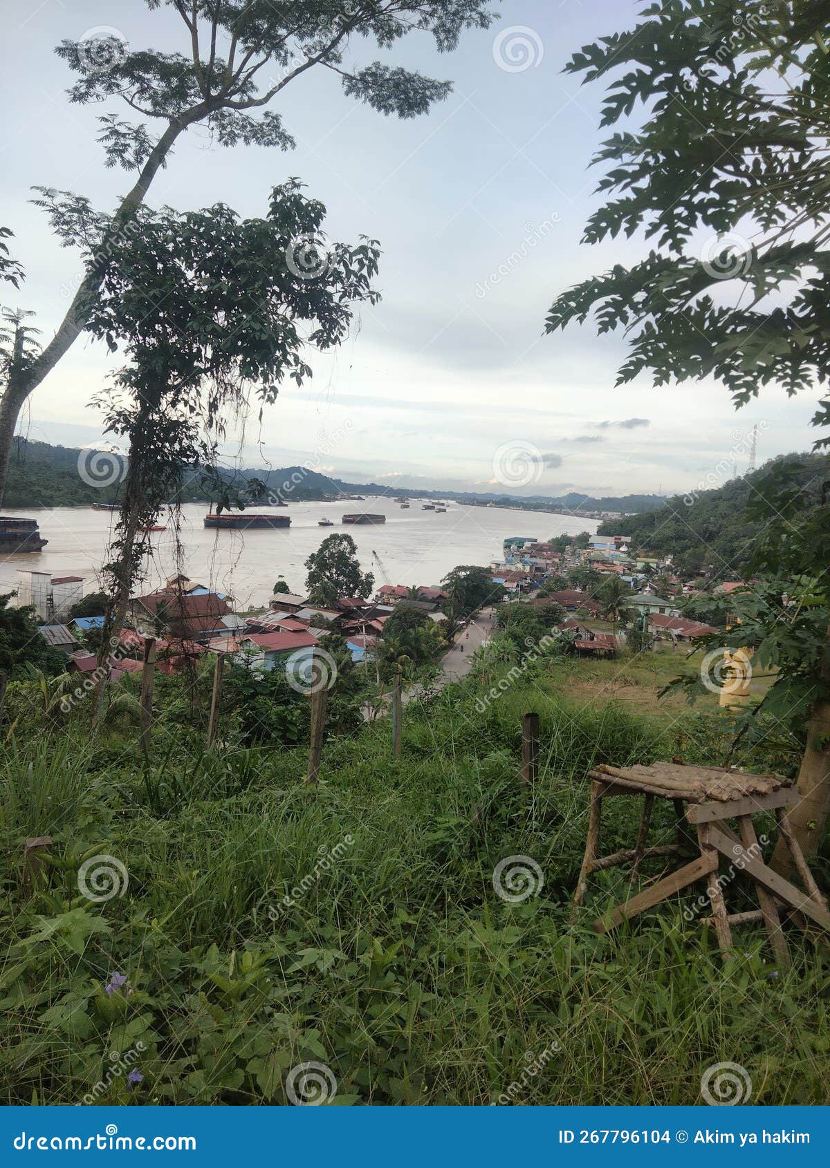 Mahakam River in Samarinda, Indonesia Stock Photo - Image of samarinda ...