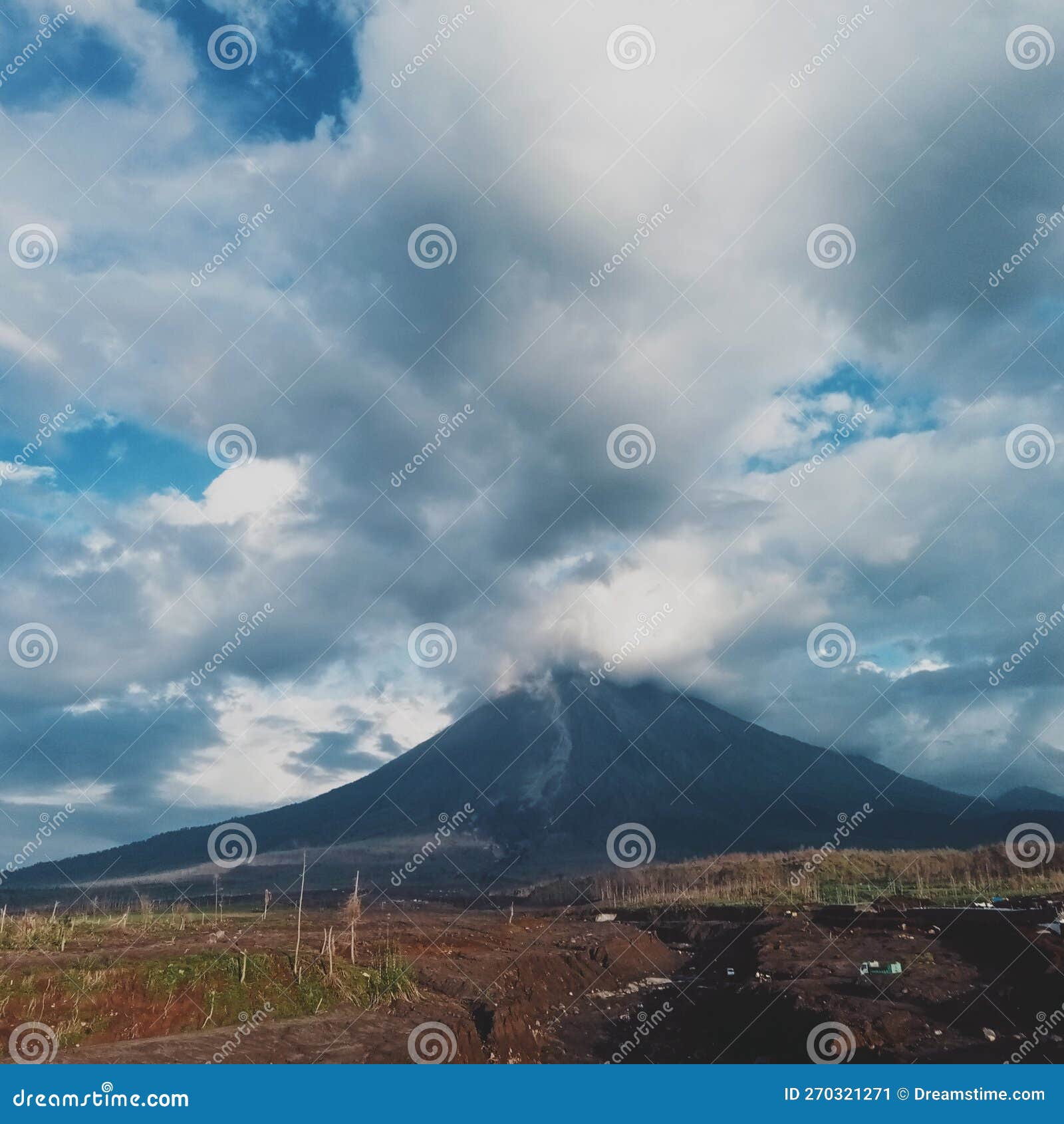 Mahameru Mountain stock image. Image of mount, mahameru - 270321271