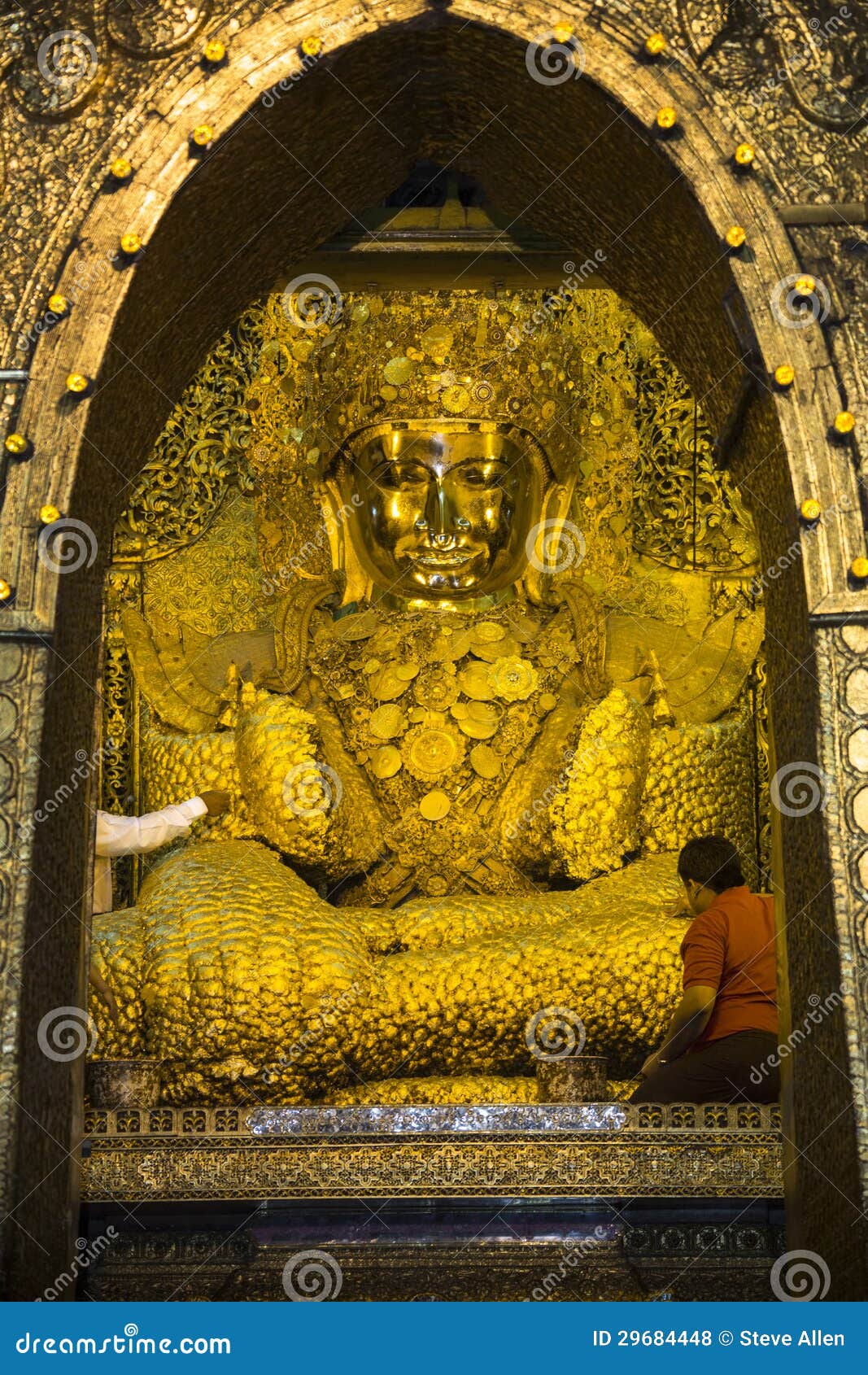 The Inner Sanctum Of Hindu Temple, Yangon, Myanmar Editorial Photo ...