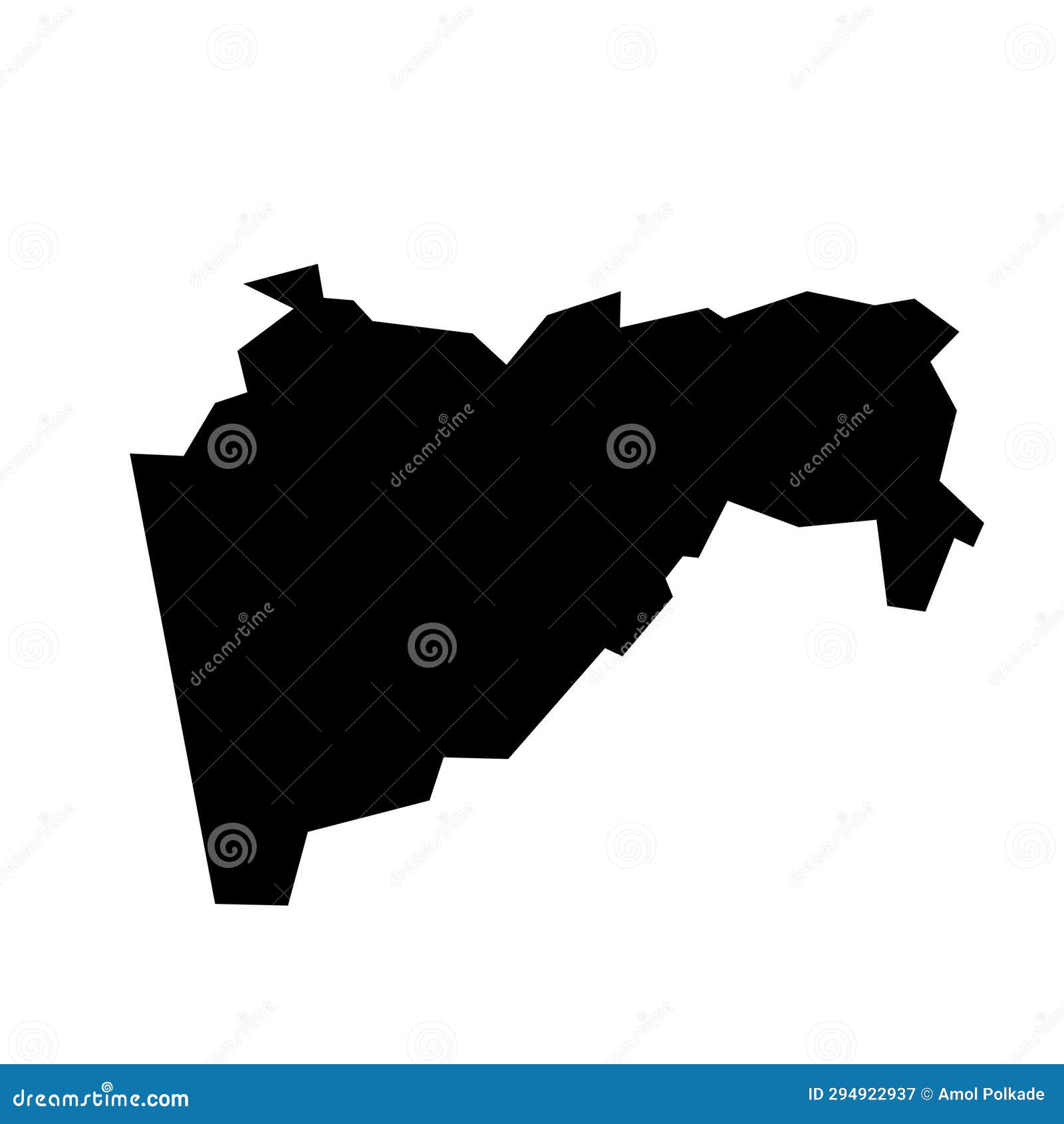 Maharashtra Map in Geometric Form Vector Illustration Stock Vector ...