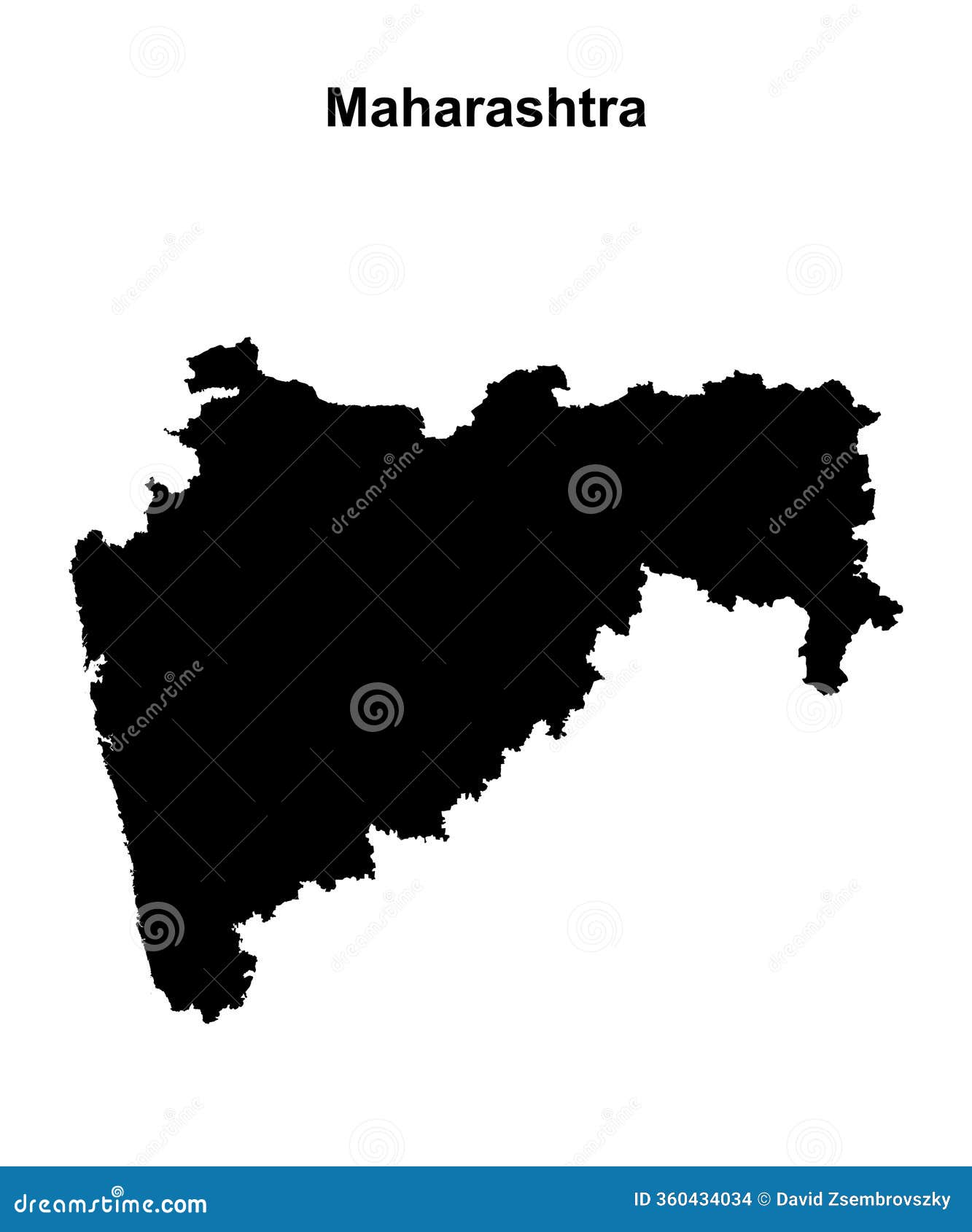 Maharashtra Map With Outline Colour. Maharashtra Map Without Colour ...