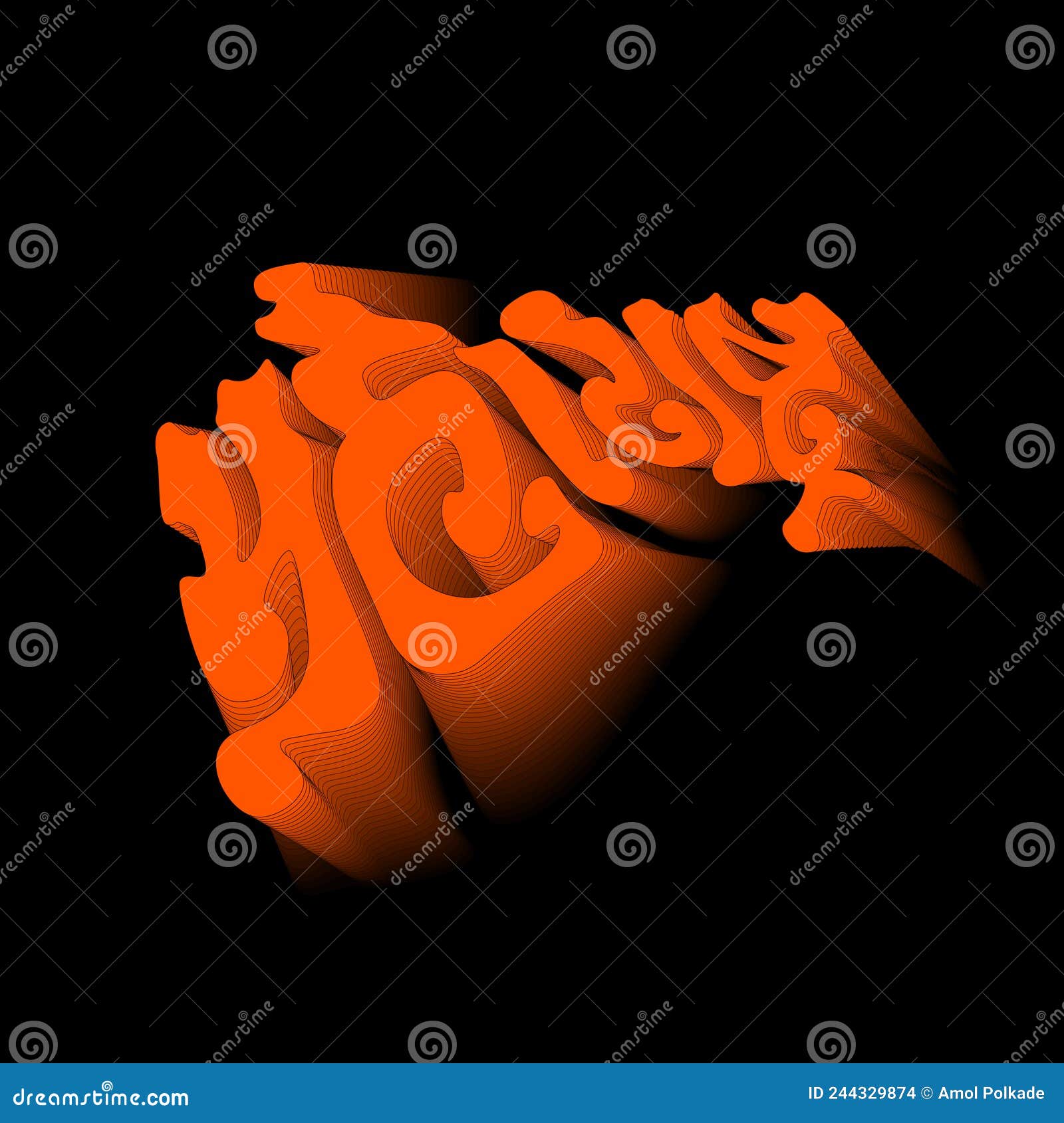 Maharashtra Written in Map Shape with Marathi Text Stock Vector ...
