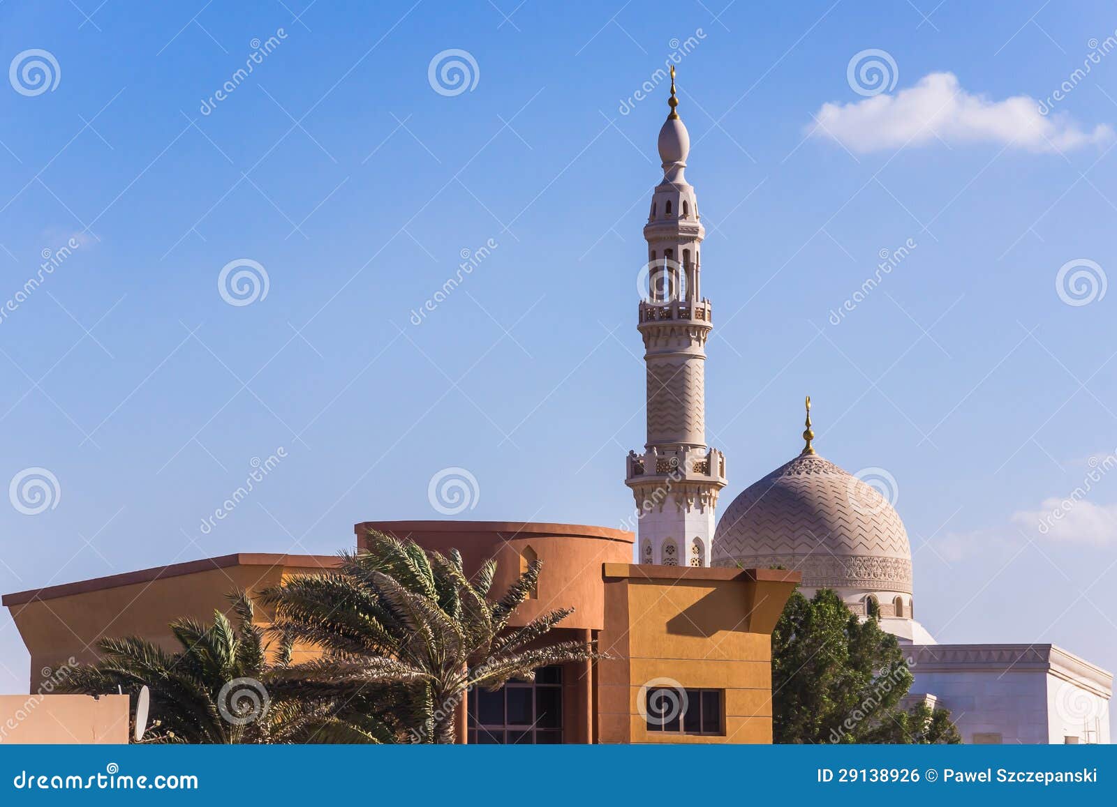 The Maharba Mosque in Dubai Editorial Photo - Image of middle, arabic ...