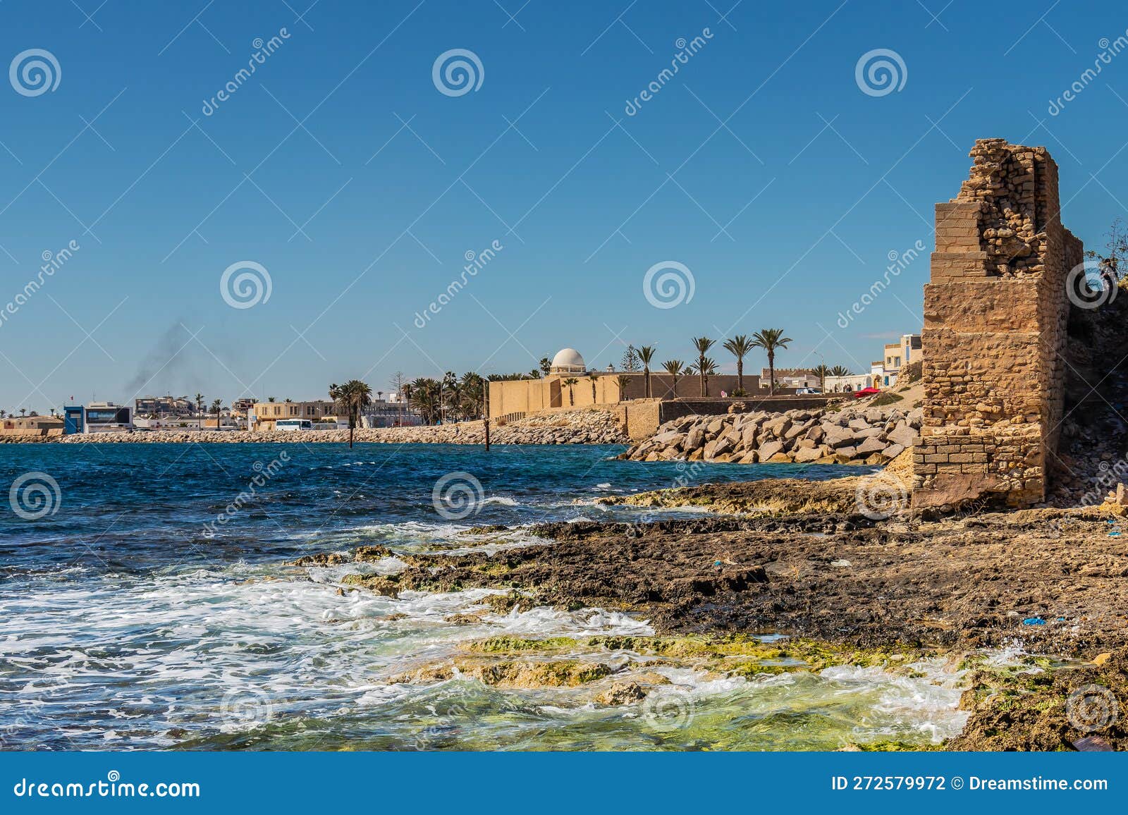Mahdia Beach. a Serene Getaway on the Tunisian Stock Photo - Image of ...