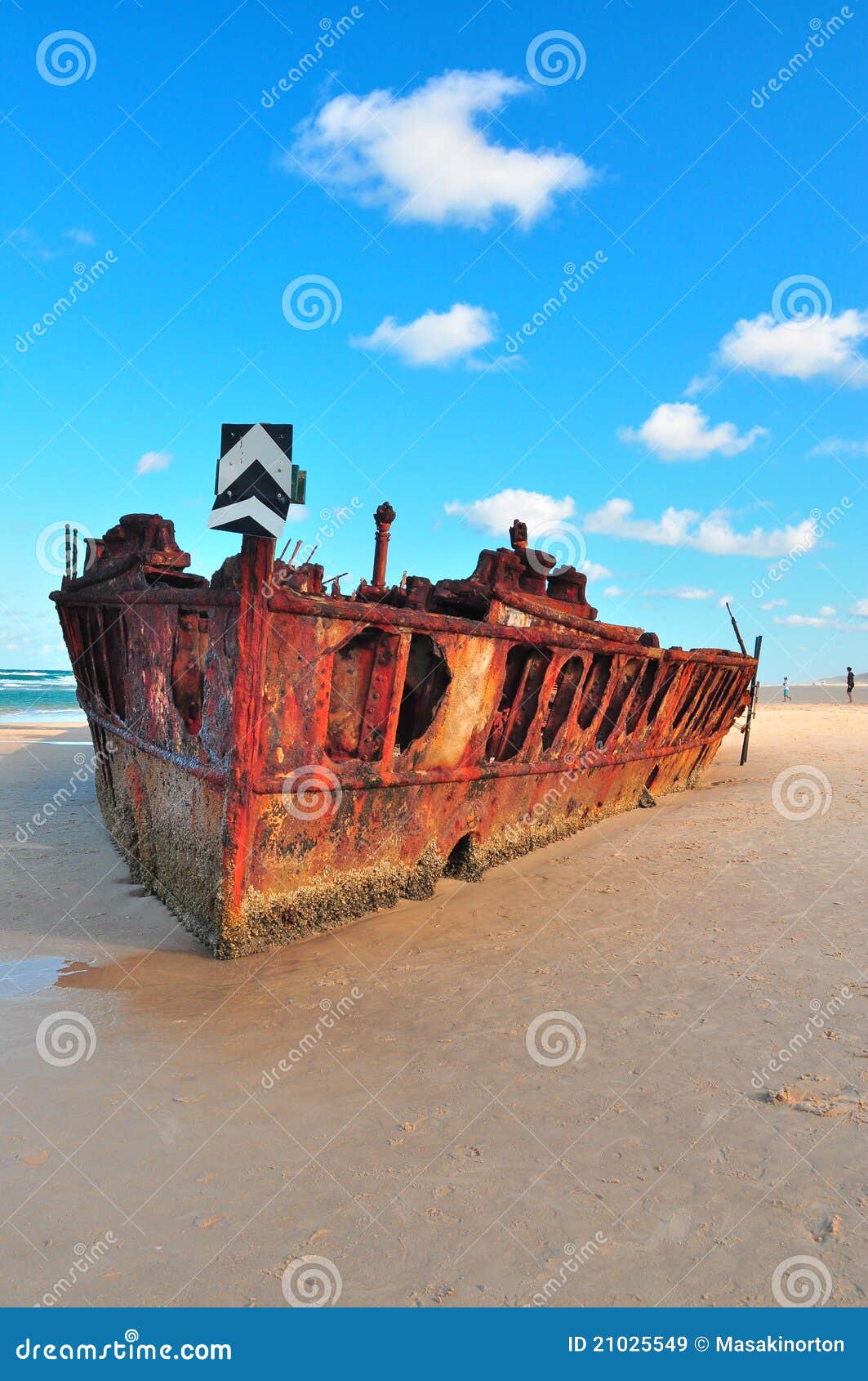 Maheno Shipwreck stock image. Image of sandy, heritage - 21025549