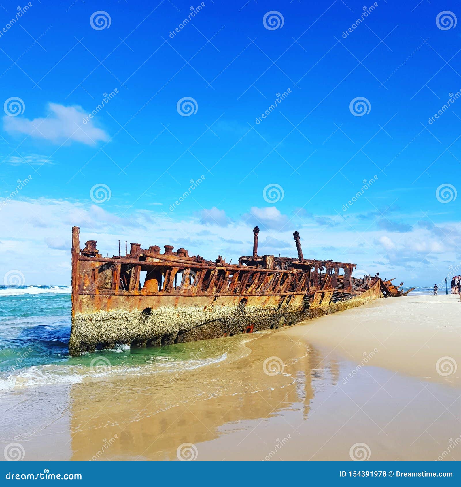 SS Maheno Wreck Fraser Island Australia Editorial Image | CartoonDealer ...