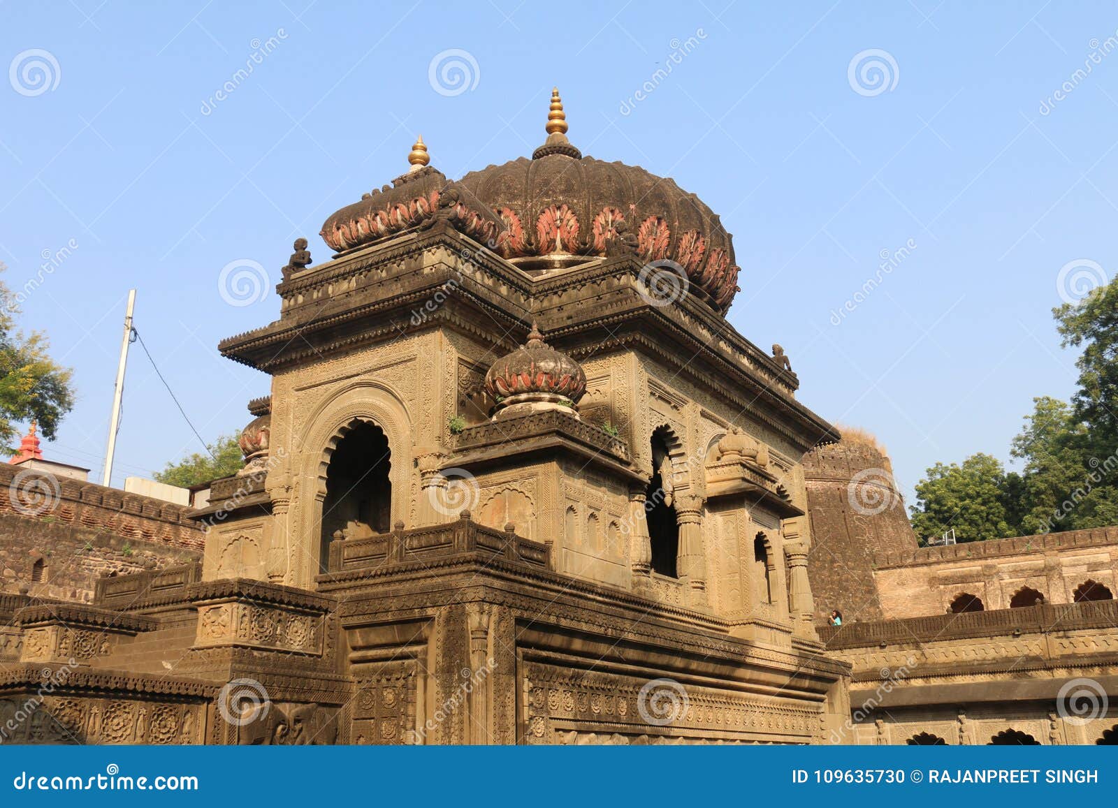 Maheshwar Temple stock photo. Image of india, pradesh - 109635730