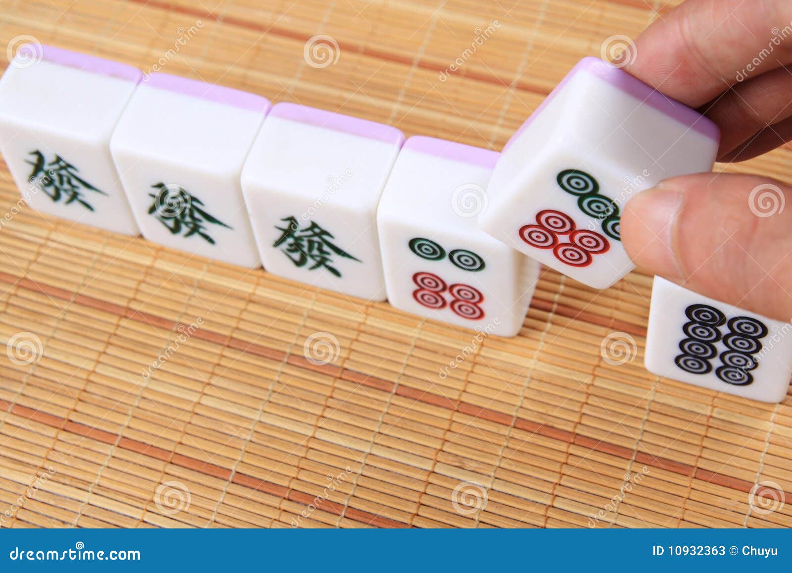 Mahjong stock image. Image of entertainment, gambling - 10932363