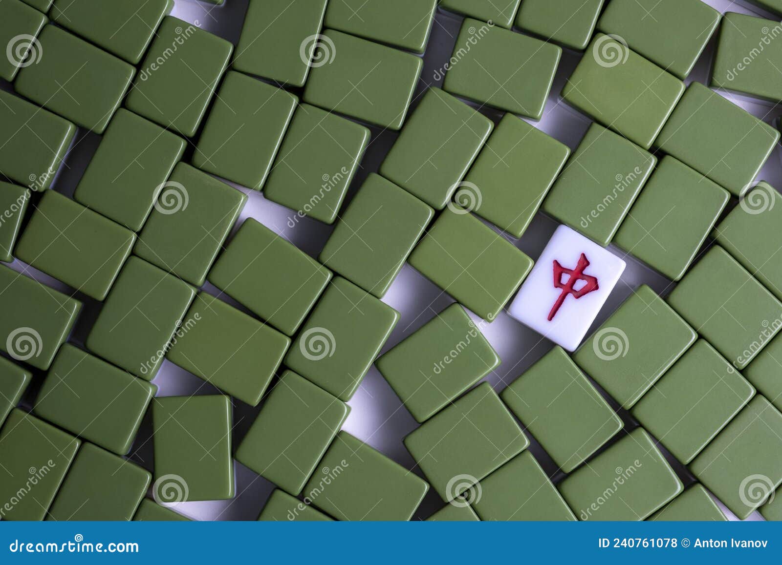 Mahjong. Riichi Mahjong Set for Playing Stock Photo - Image of play ...