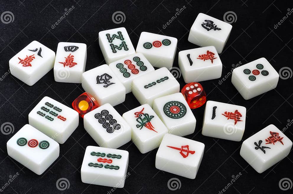 Mahjong tiles stock photo. Image of tiles, white, teapot - 13402232