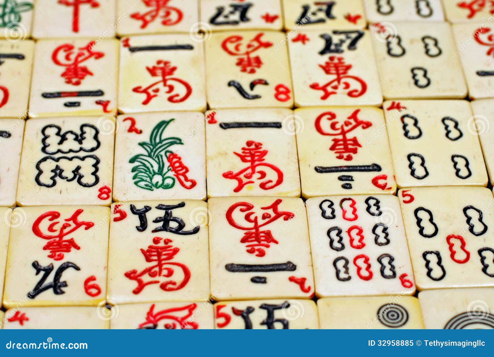 Mahjongg Pieces Royalty-Free Stock Photo | CartoonDealer.com #32958885