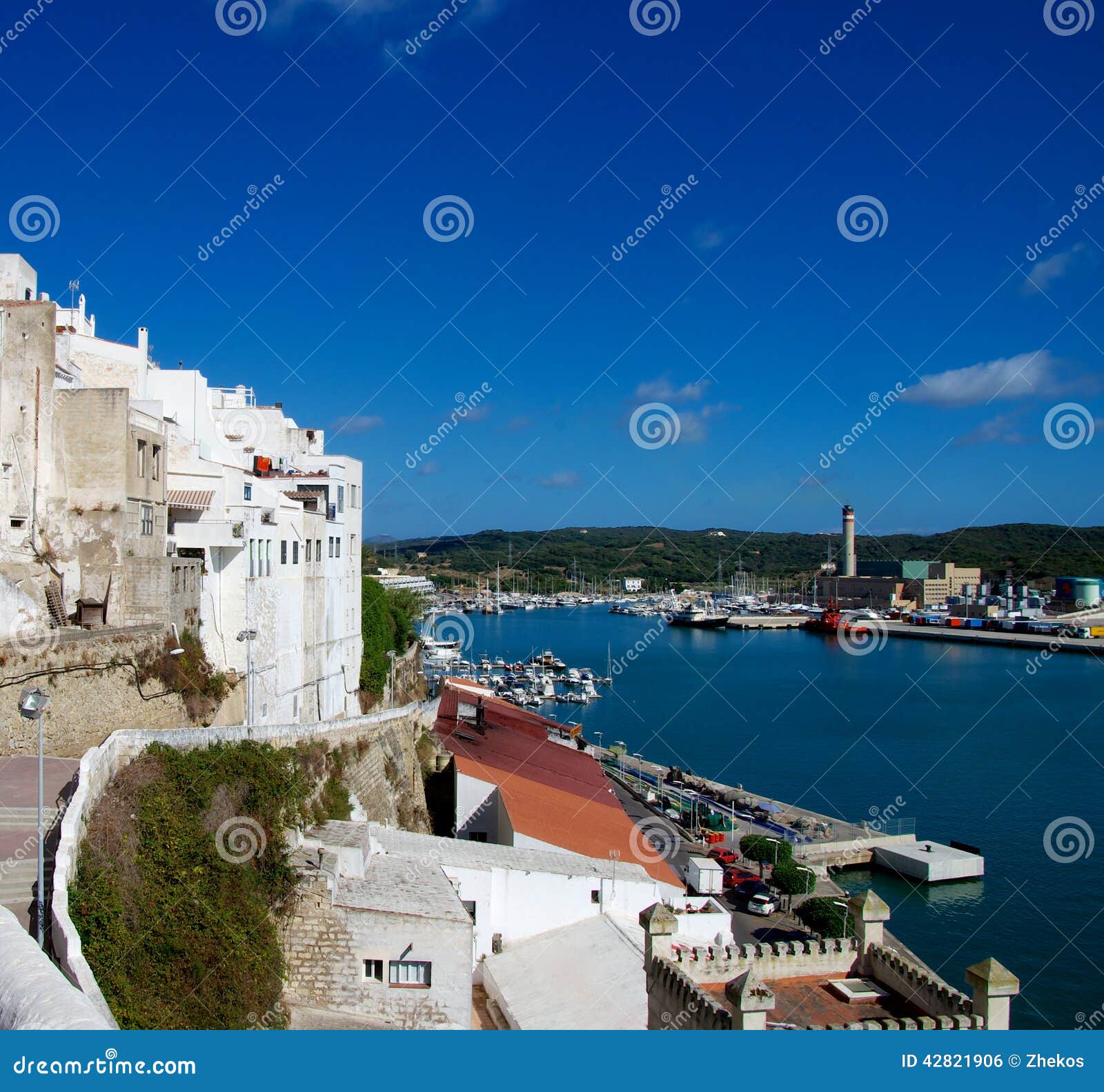 Mahon Harbor stock photo. Image of marina, vessel, sailing - 42821906