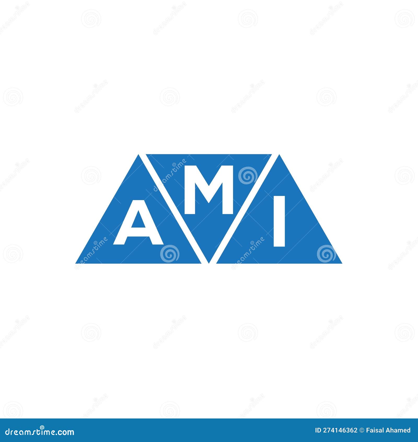 MAI Abstract Initial Logo Design on White Background. MAI Creative ...