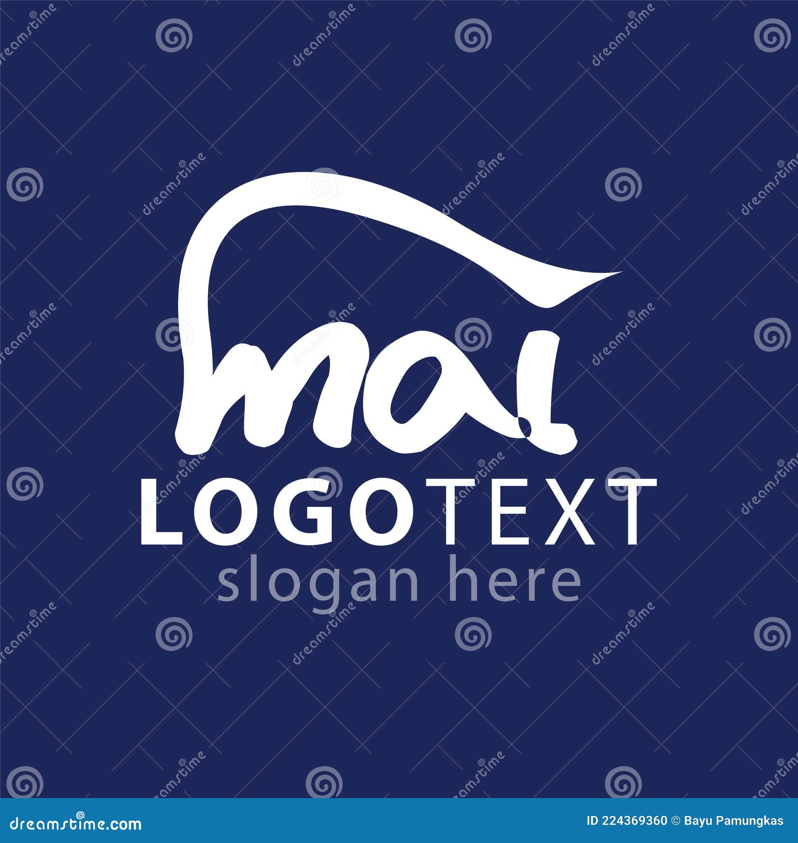 Mai Initial Letter Abstract Logo Vector Stock Vector - Illustration of ...